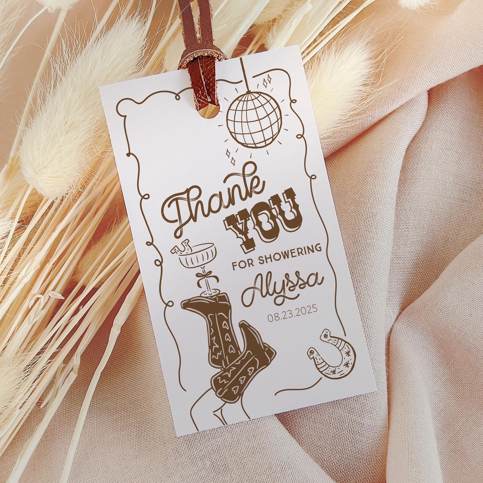 EDITABLE Last Rodeo Bridal Shower Welcome Poster - Nashville Hand Drawn ...