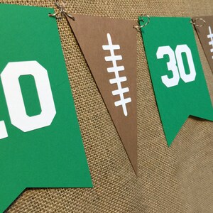 12 Football Touchdown Birthday Party Favor Thank You Tags CUSTOM COLORS ...