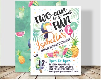 Two Sided Party Invitation - Etsy