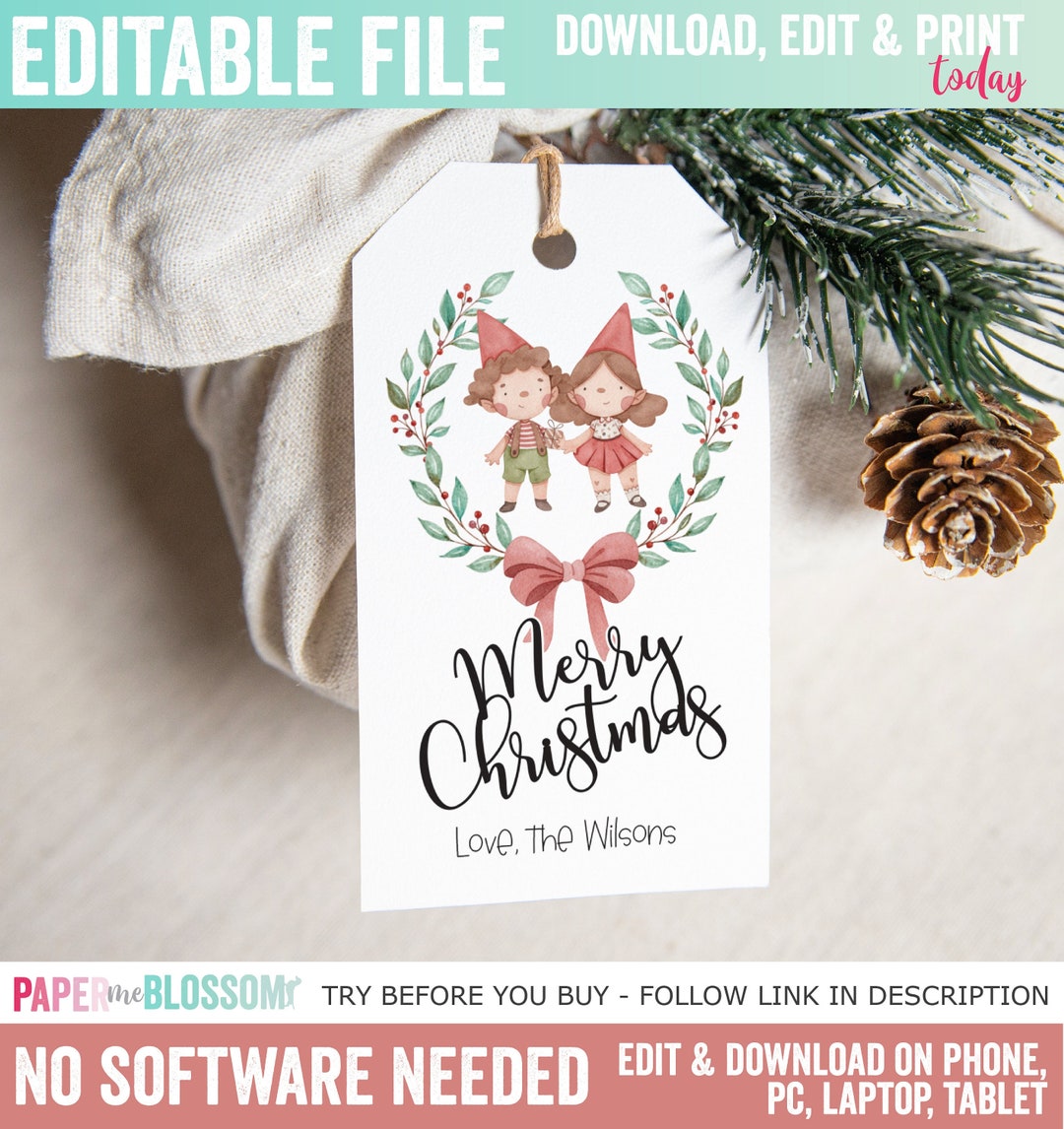 EDITABLE A Little Christmas Treat for Someone Sweet Christmas Cookie ...