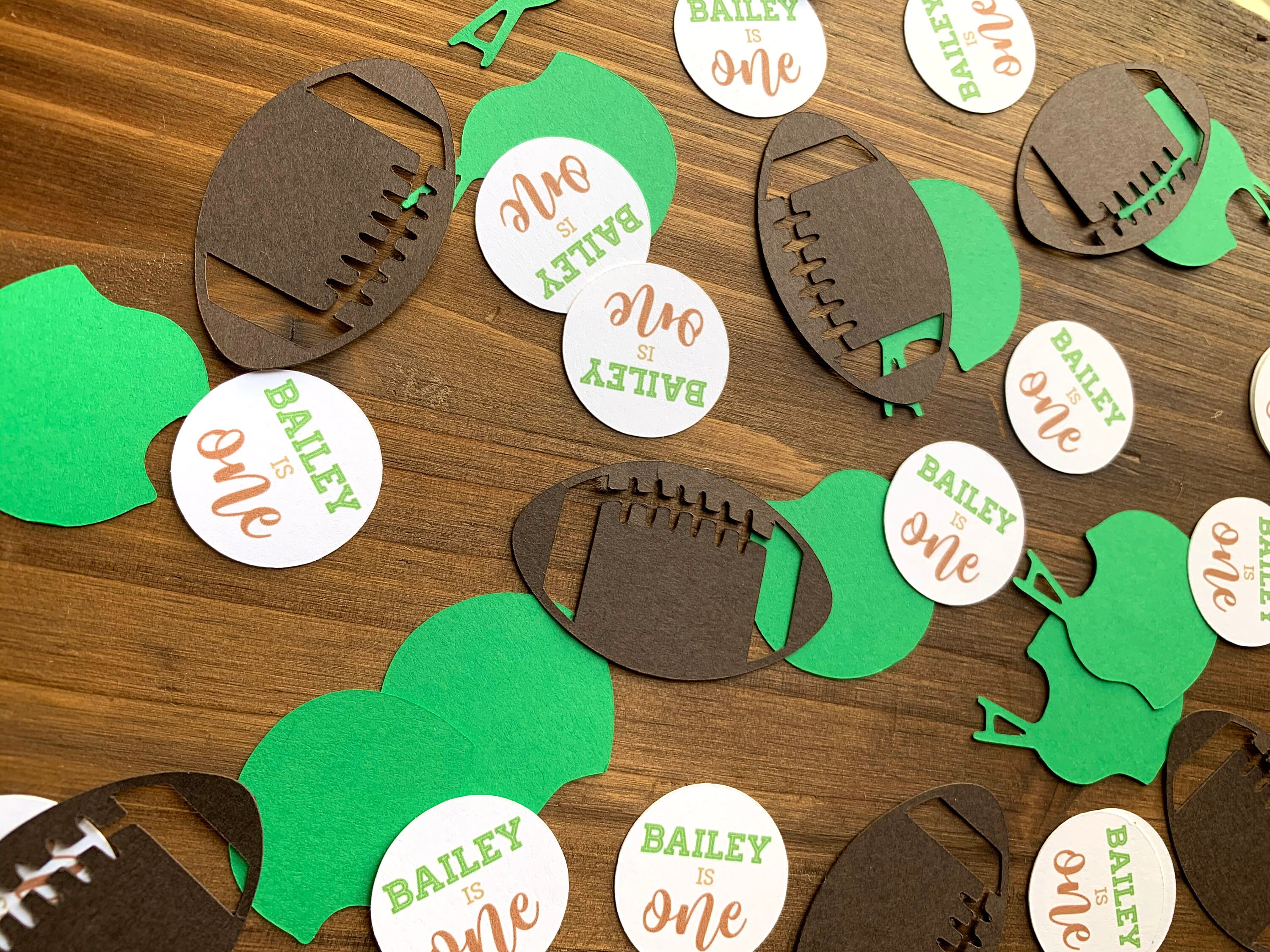 Custom Birthday Football Game Confetti - Football Confetti - Football ...