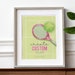 EDITABLE S Tennis Ball Girl Birthday Favor Thank You Gift Tag - Sports ...