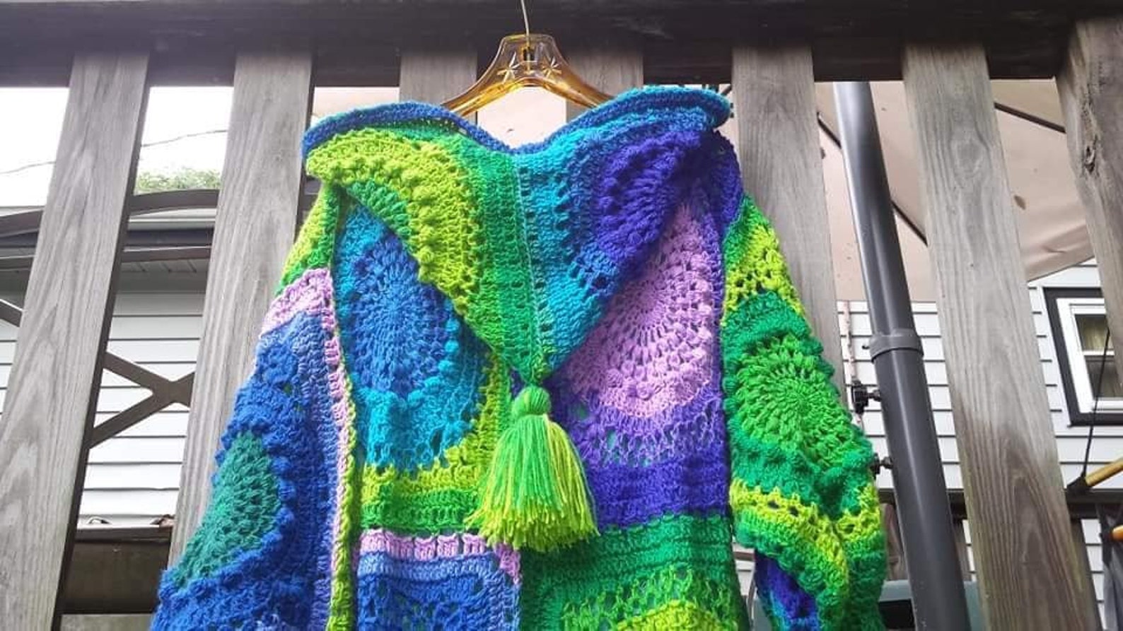 Boho Elf Elfish Elfin Sweater Galaxy Pattern in Mandala Yarn. | Etsy