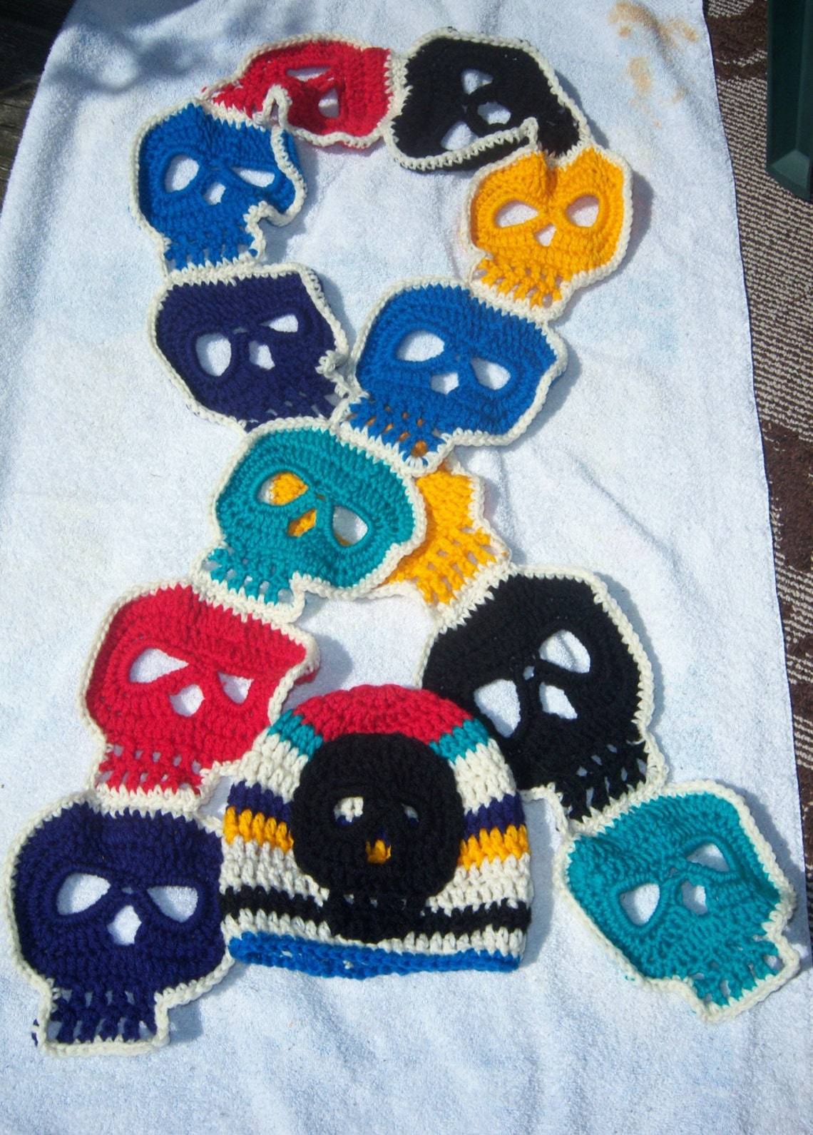 Crochet Skull Picture Tutorial With Instructions Step by Step - Etsy