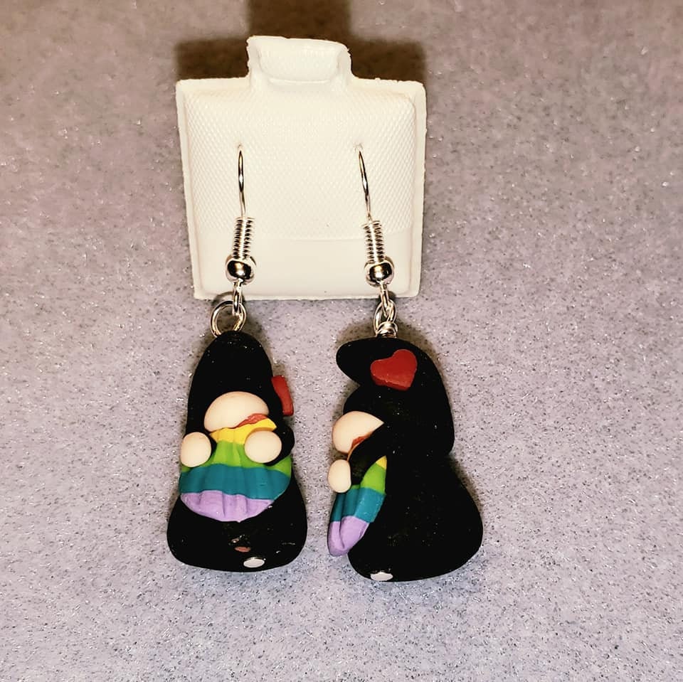 Your Choice of Gonk Gnome Earrings Clip on Pierced Leverback - Etsy