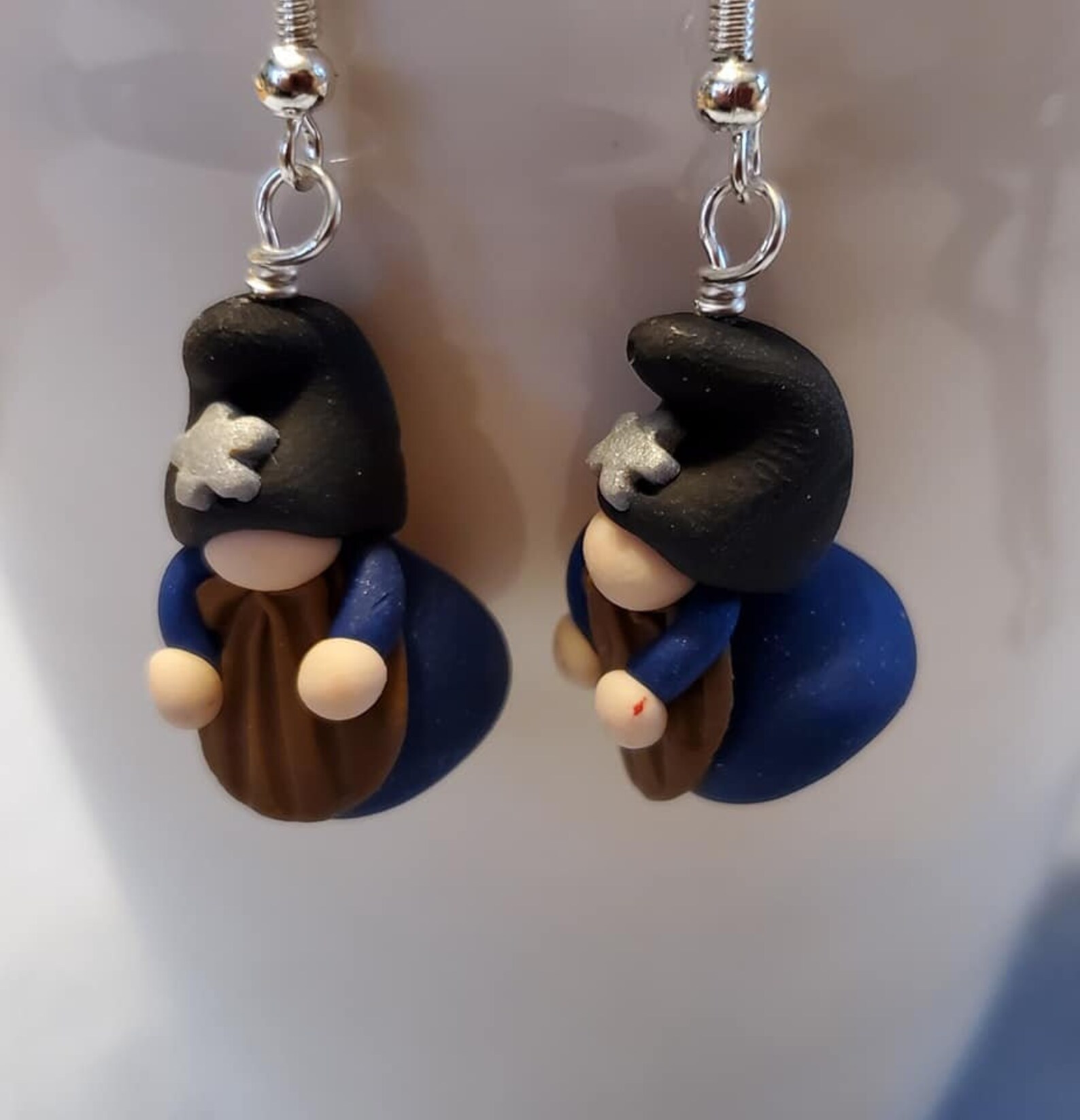 Your choice of Gonk Gnome Earrings Clip on Pierced leverback | Etsy