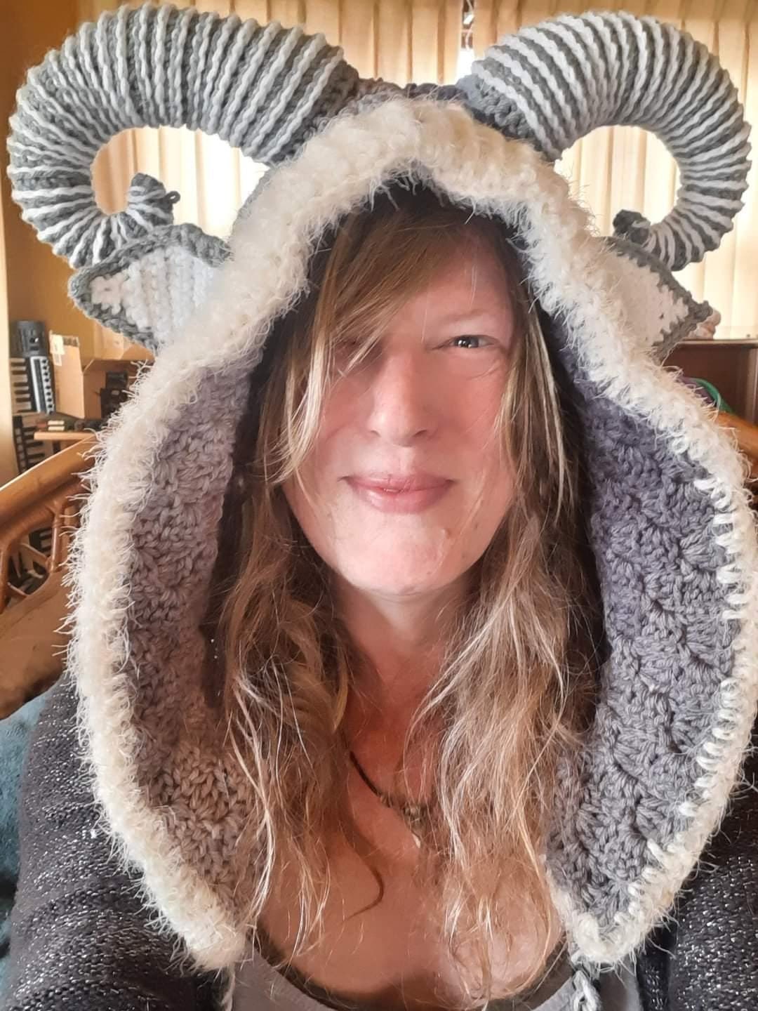 PATTERN 3 Patterns in One. KRAMPUS Hat. Santa Style Elf Goat Horn Adult ...