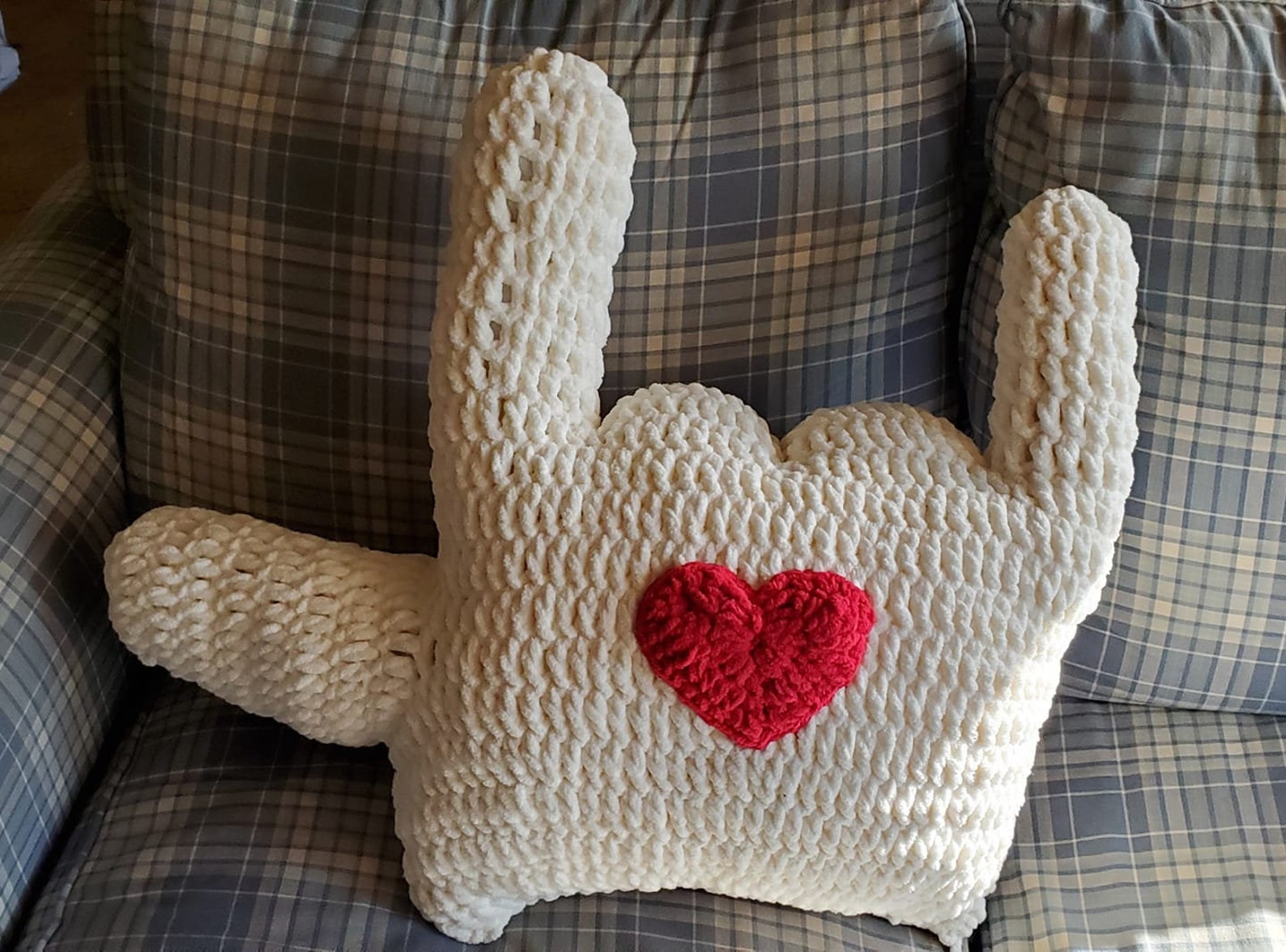 PATTERN ASL American Sign Language I Love You Pillow Crochet Picture ...