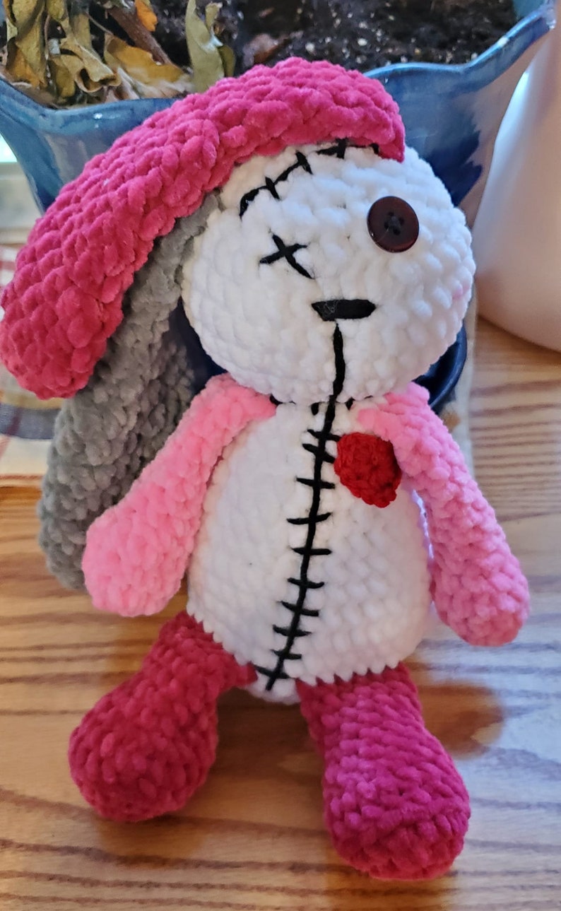 Zombie Voodoo Doll Crochet Rabbit Bunny Poppet Plushie - Etsy