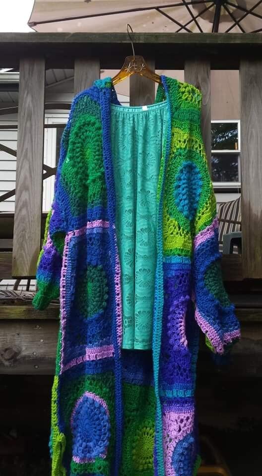Boho Elf Elfish Elfin Sweater Galaxy pattern in Mandala yarn. | Etsy