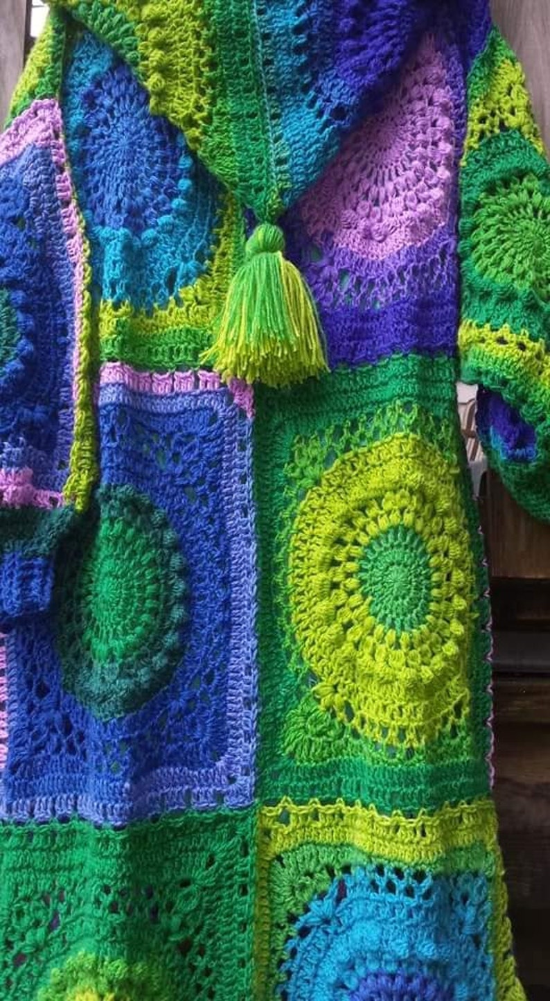 Boho Elf Elfish Elfin Sweater Galaxy Pattern in Mandala Yarn. | Etsy