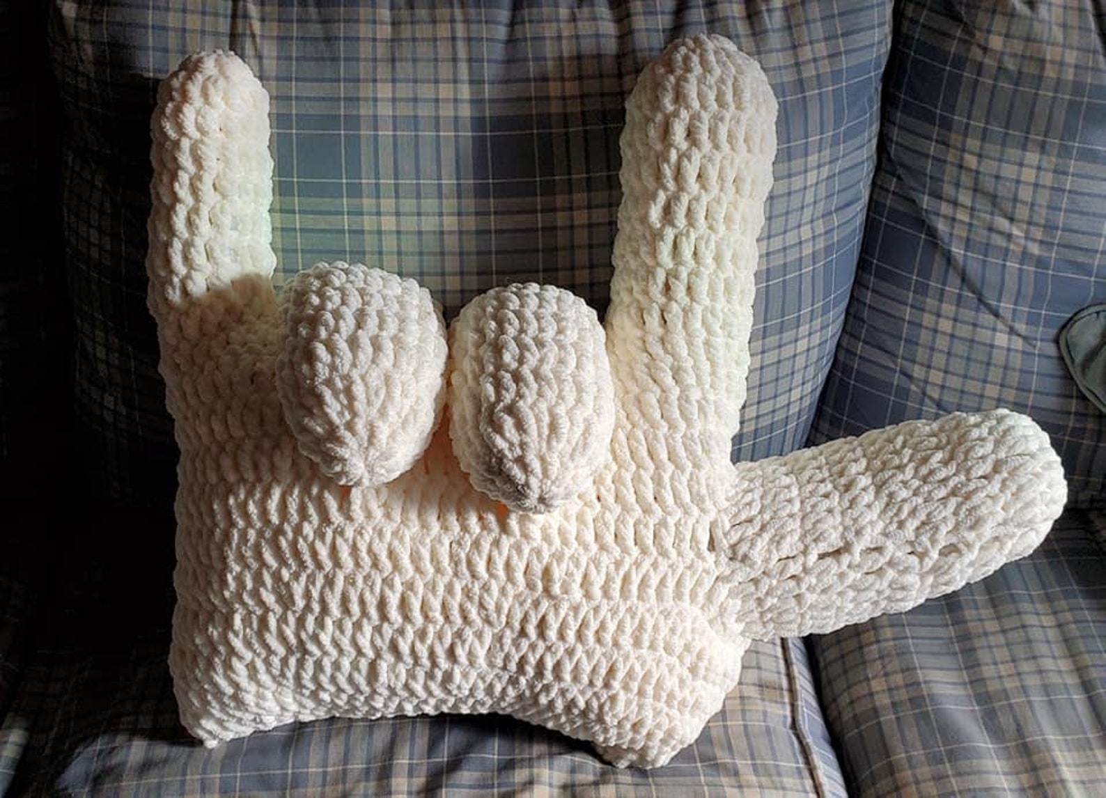 PATTERN ASL American Sign Language I Love You Pillow Crochet Picture ...