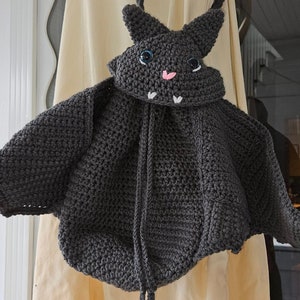 PATTERN Bat Cross Body Bag Crochet Tutorial Pattern Only Halloween ...