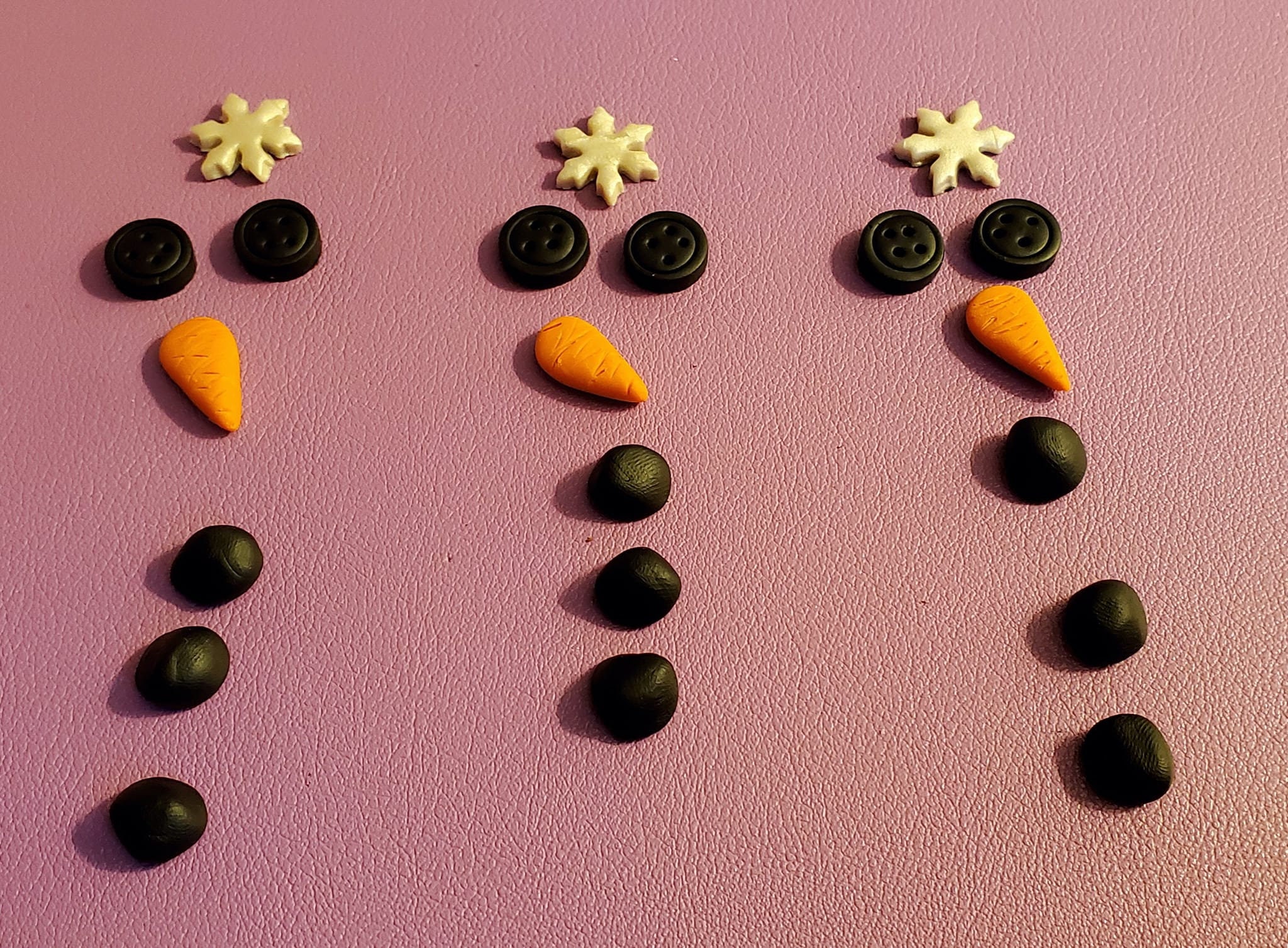 Polymer Clay Parts for Snowman Glow Lantern Hats Mitts Home Decore ...