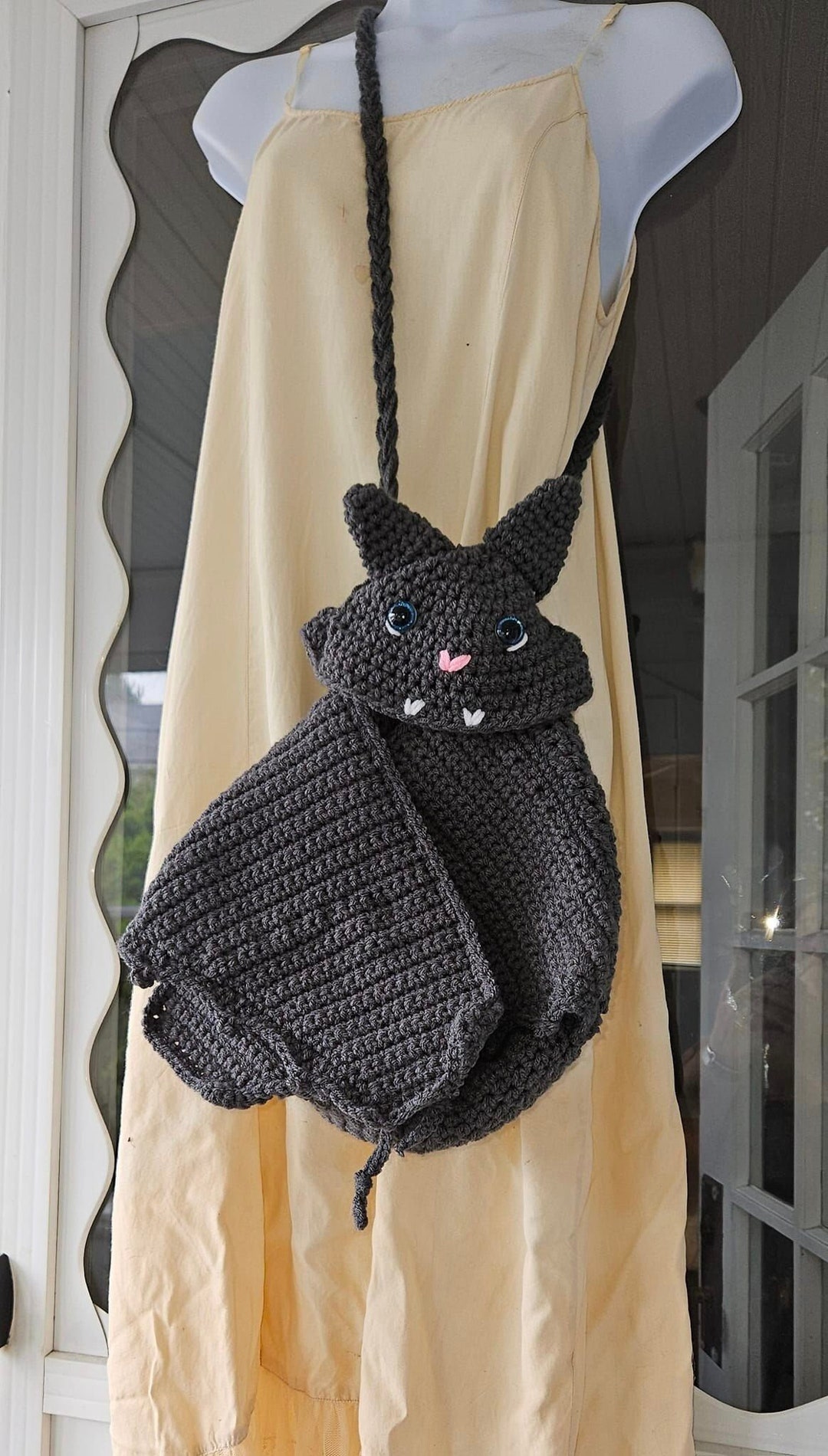 PATTERN Bat Cross Body Bag Crochet Tutorial Pattern Only Halloween ...