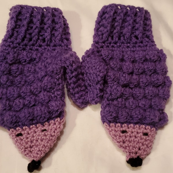 Hedgehog Mittens - Etsy