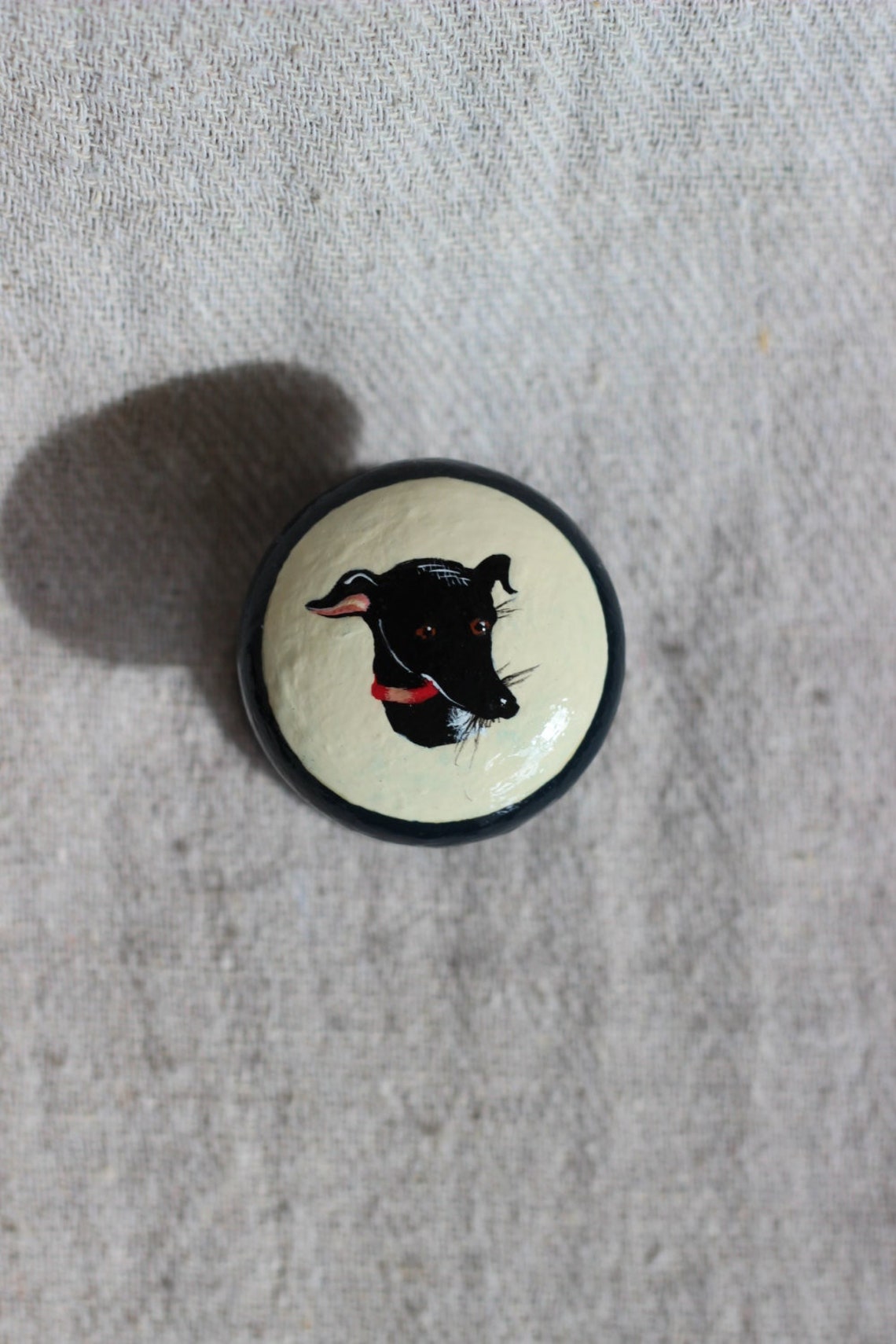Dresser Knob Knobs Decorative Knob Painted Knob Custom Dog - Etsy