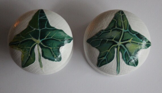 Ivy Leaf Design Knob for Dressers Cupboards Chests of | Etsy
