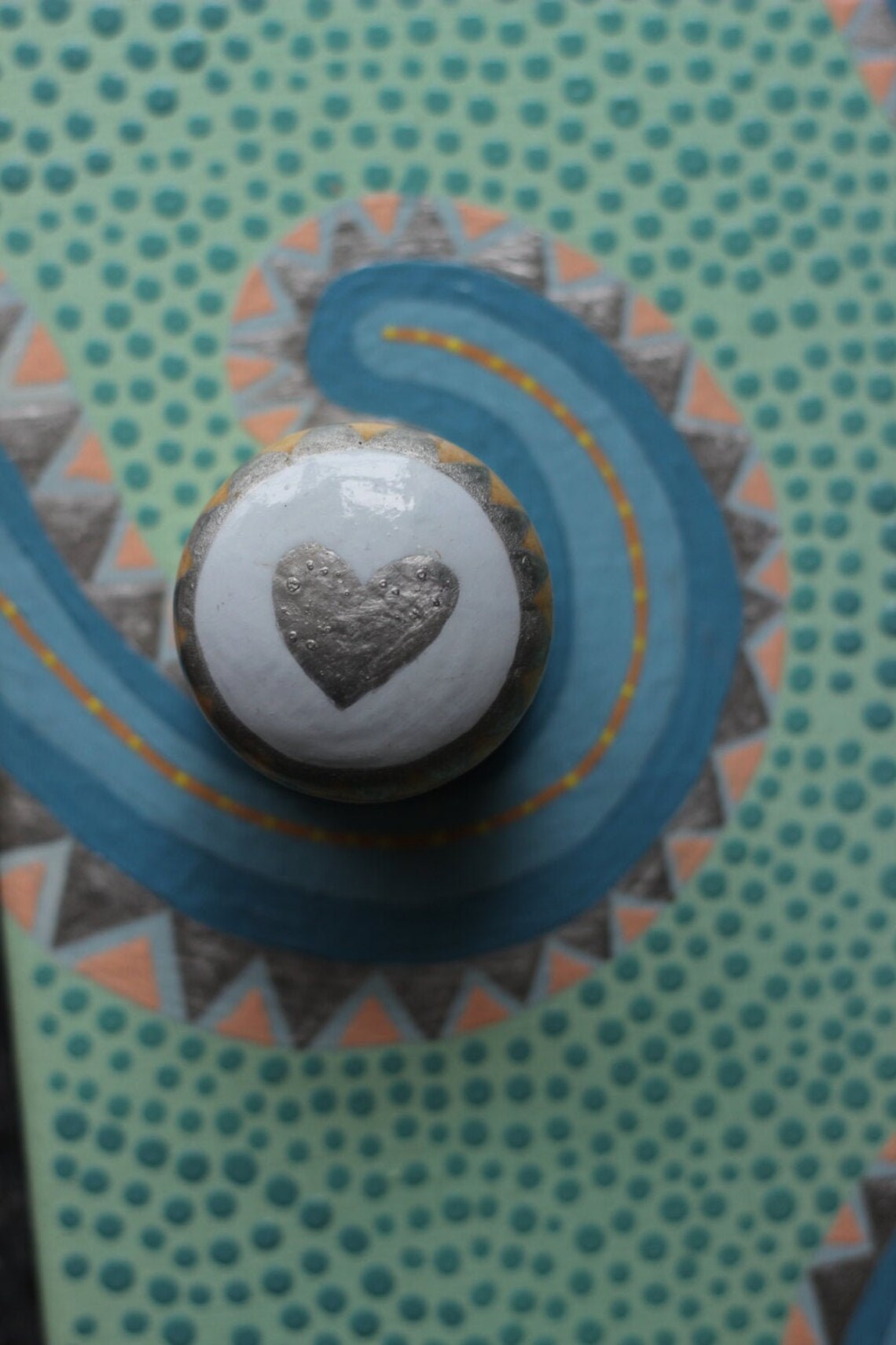Knobs Heart Knobs Funky Decor Unique Knob Decorative - Etsy