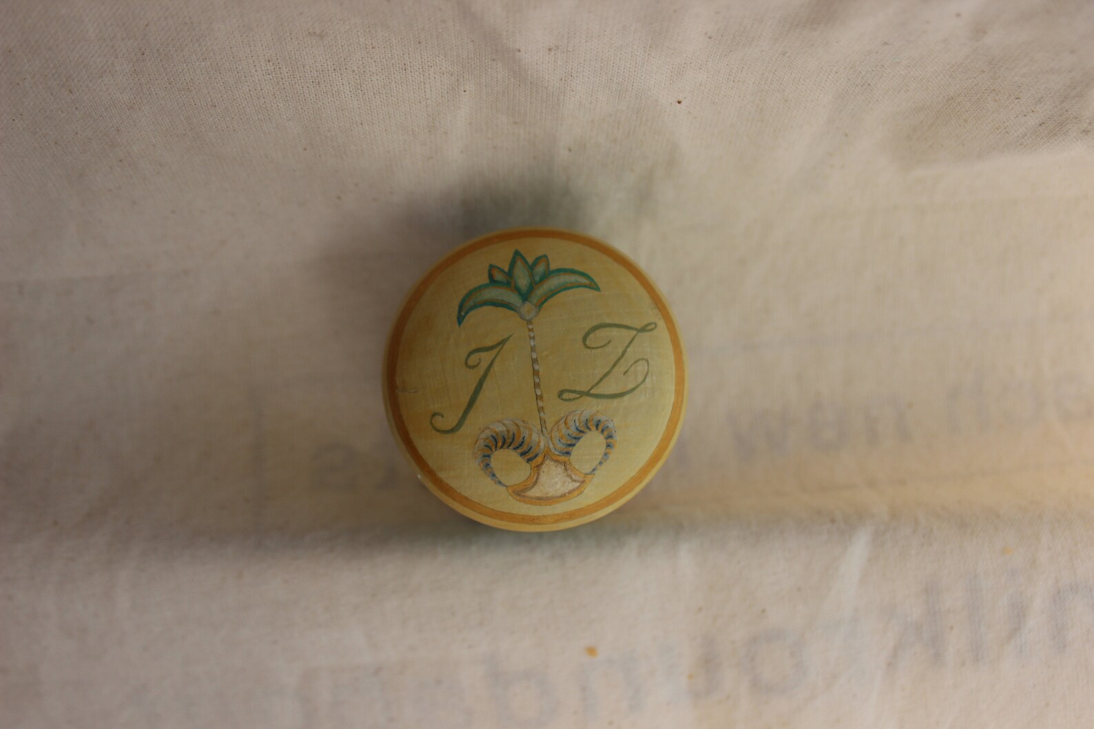 Hand Painted Monogram Dresser Knobs and Handles. Cream Decor - Etsy