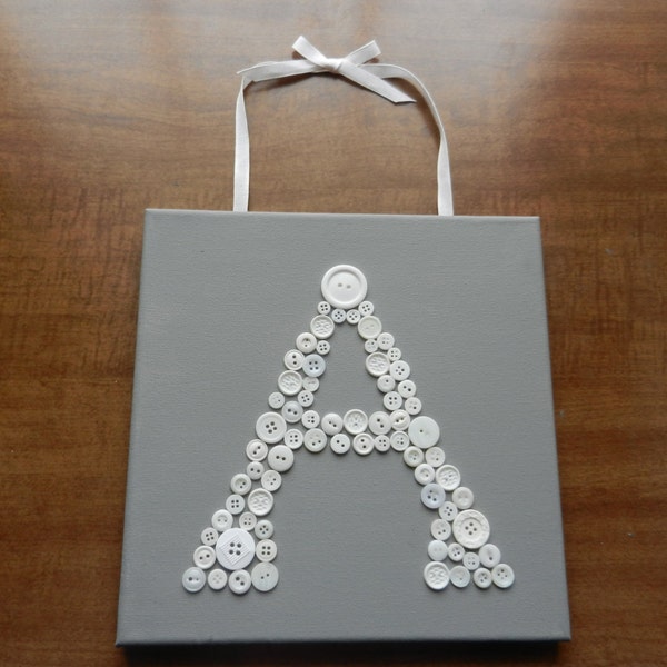 Custom Button Letter - Etsy
