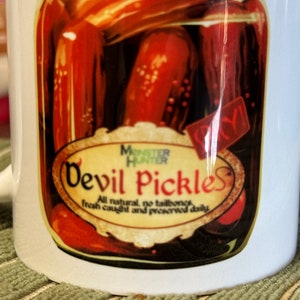 Monster Hunter Deviljo Devil Pickle Jar Humor 10oz Mug - Etsy