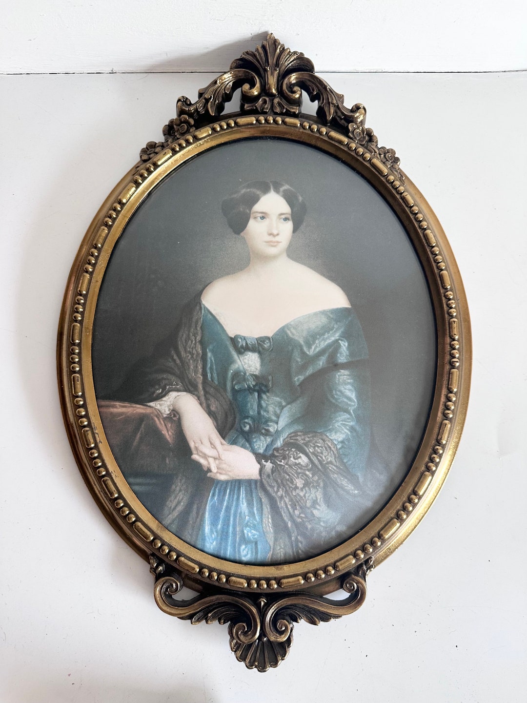 Large Vintage Italian Mod Dep Framed Print ‘the Artist’s Sister’ - Etsy