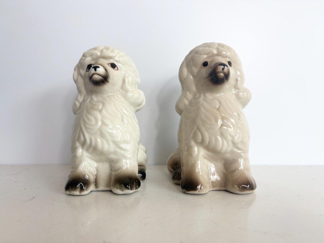 Pair of Small Vintage Poodle Wally Dogs - Etsy