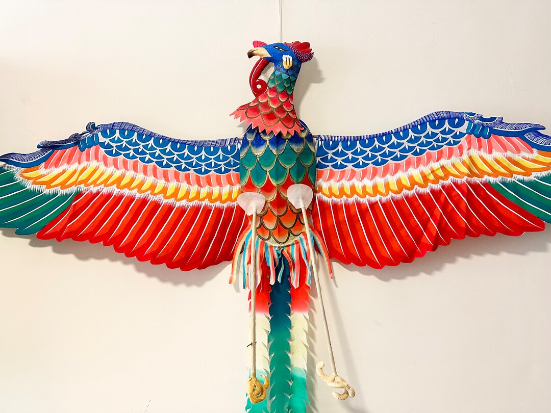 Beautiful Vintage Chinese Silk Bird Kite - Etsy