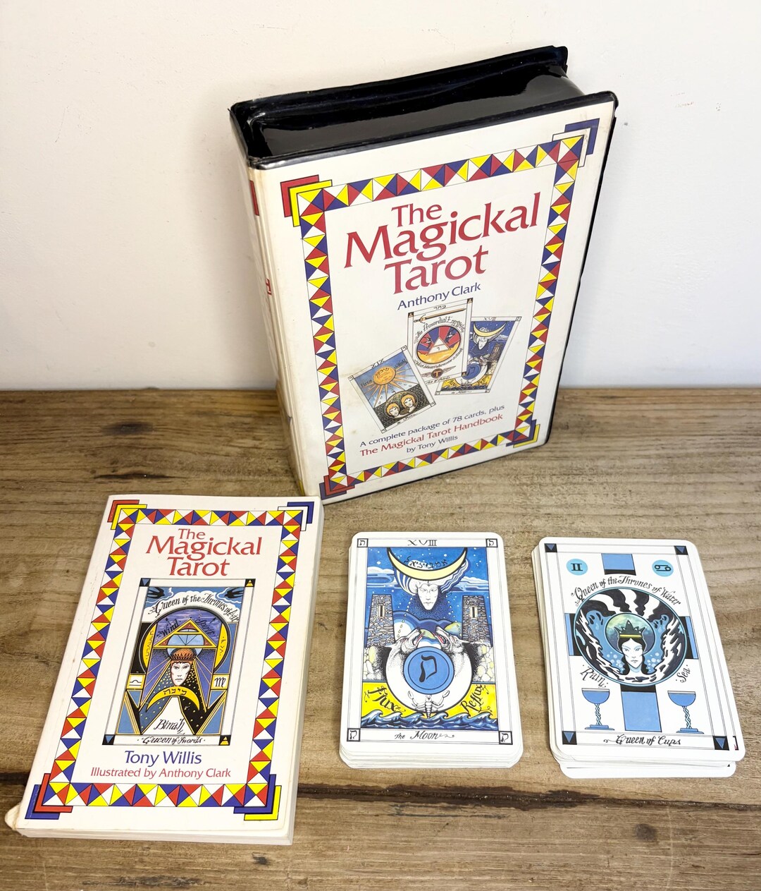 Rare Vintage 1992 the Magickal Tarot by Anthony Clark With Cards & Book - Etsy