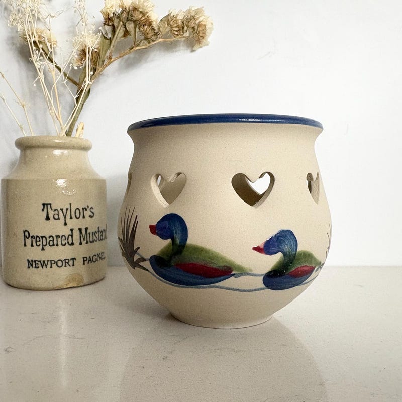 Hand Painted T Light Holder - Etsy UK