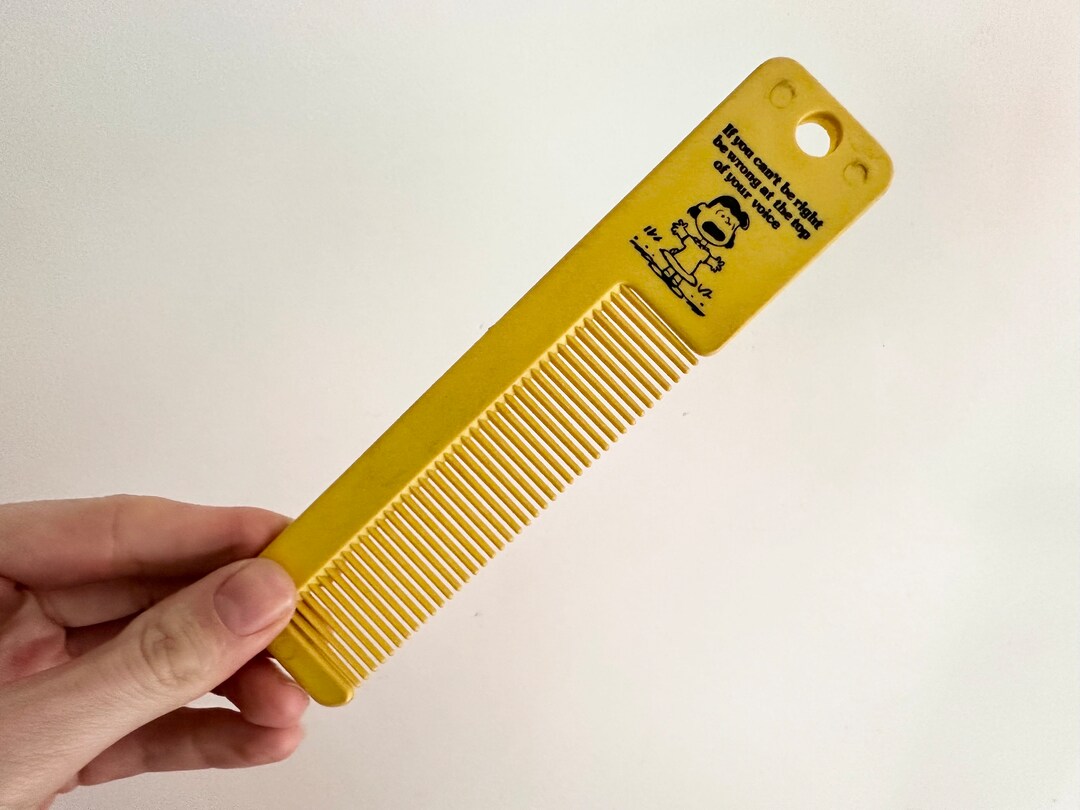 Vintage Yellow Peanuts Snoopy Lucy Comb - Etsy