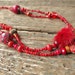 Long Red Necklace Red Bead Necklace Beaded Necklace Red - Etsy