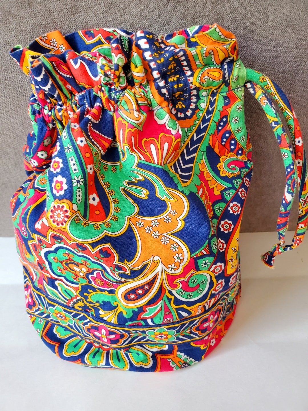VERA BRADLEY Drawstring DITTY Bag / Venetian Paisley / Floral Paisley ...