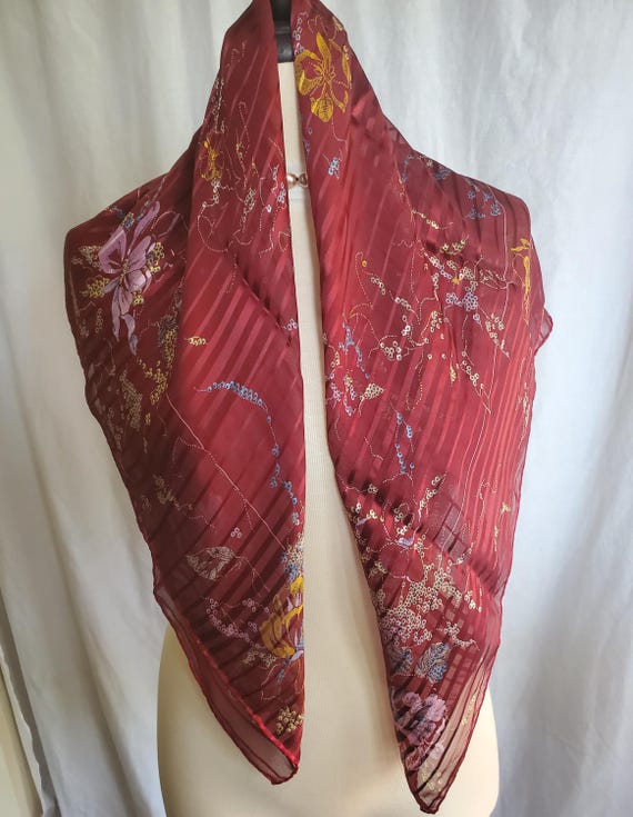 PRINCESS GALITZINE Silk Scarf Extra Large 34" Square … - Gem