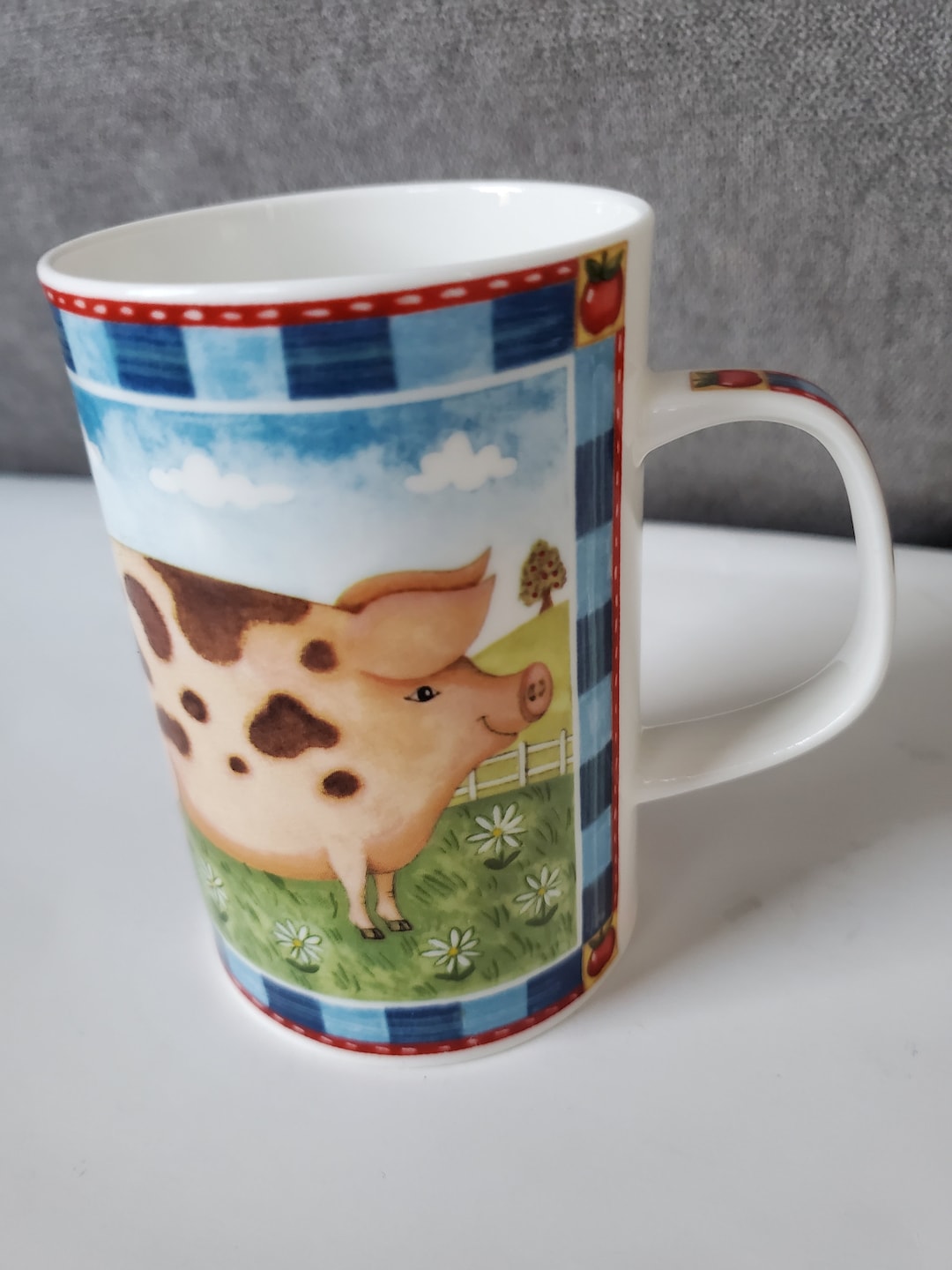 DUNOON Bone China Mug / BARNYARD PIG / Bone China England / Jane ...
