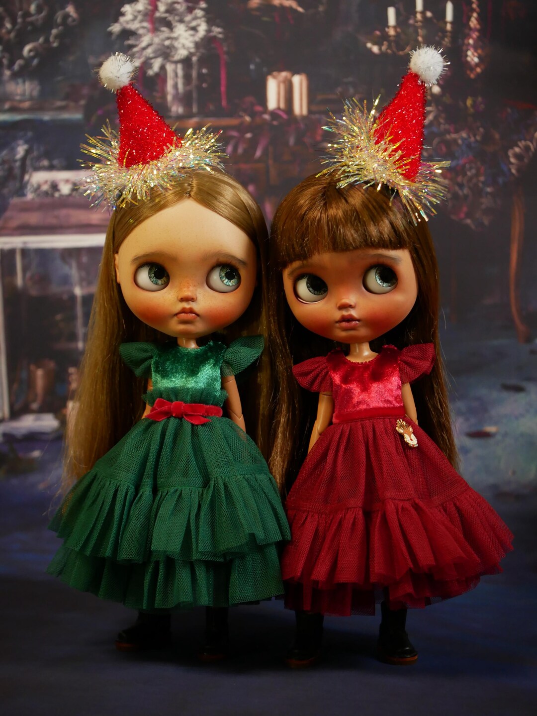 Beautiful Christmas Dress for Blythe Dolls. - Etsy