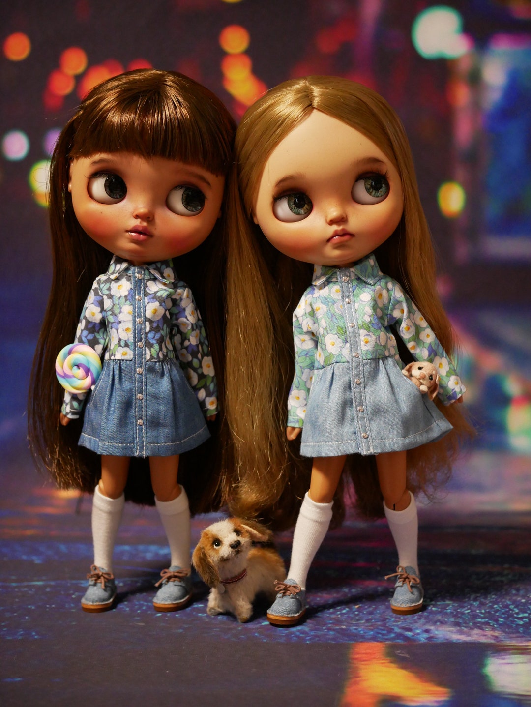 Sweet and a Bit Cool Dress With Beautiful Details for Blythe Dolls. - Etsy