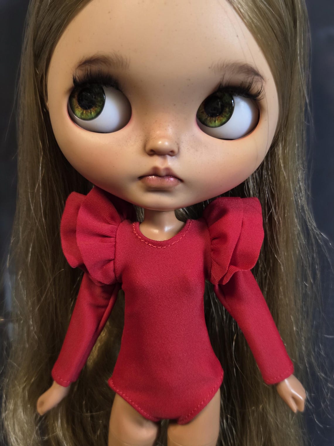 Long Sleeve Body With Double Ruffles for Blythe. / - Etsy