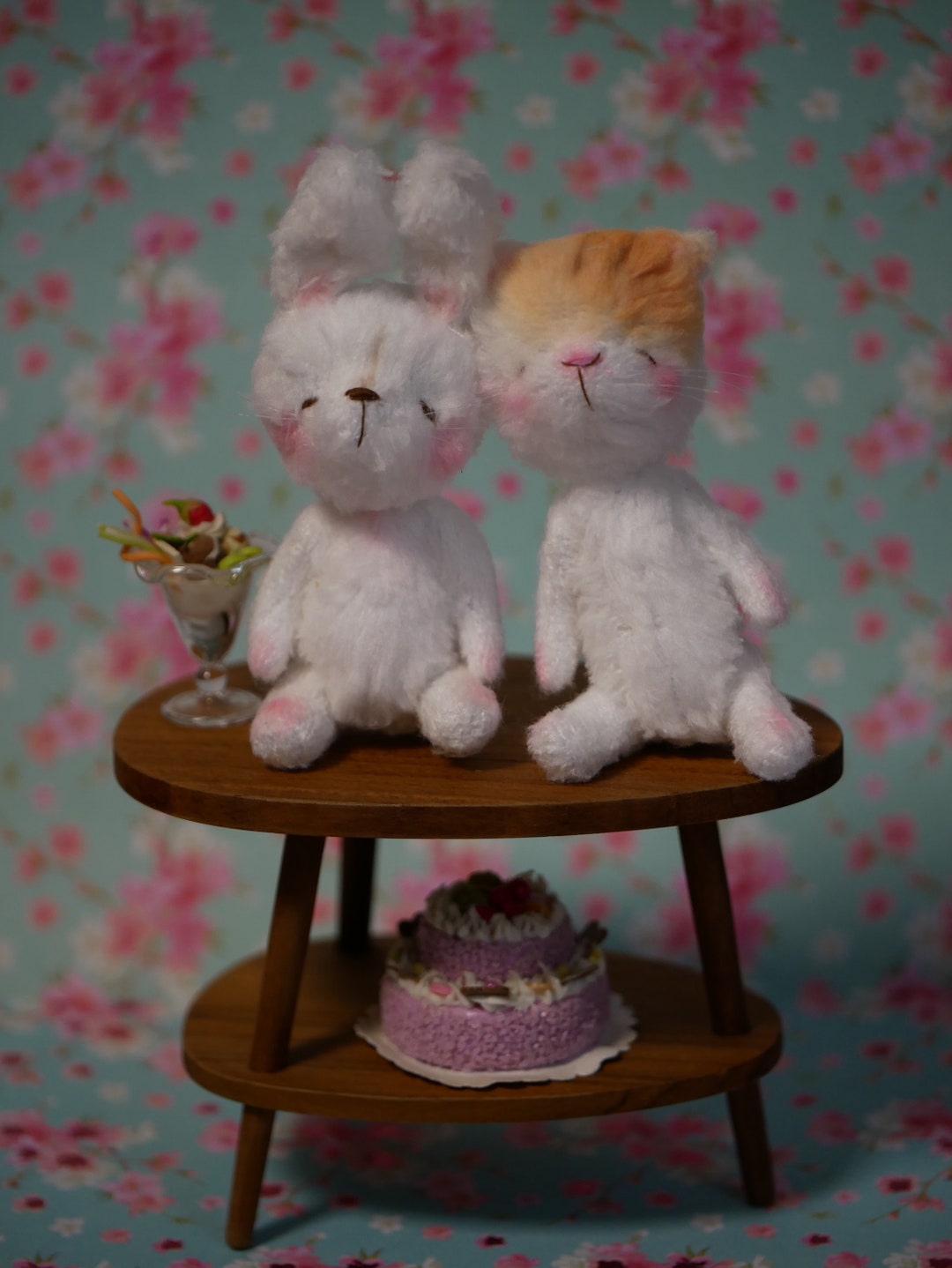 Hand Sewn Cat or Rabbit for Dolls 10 & 11 Cm. - Etsy