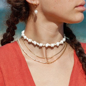 Puka Shell Choker Necklace, Puka Shell Necklace, Puka Shell Choker ...