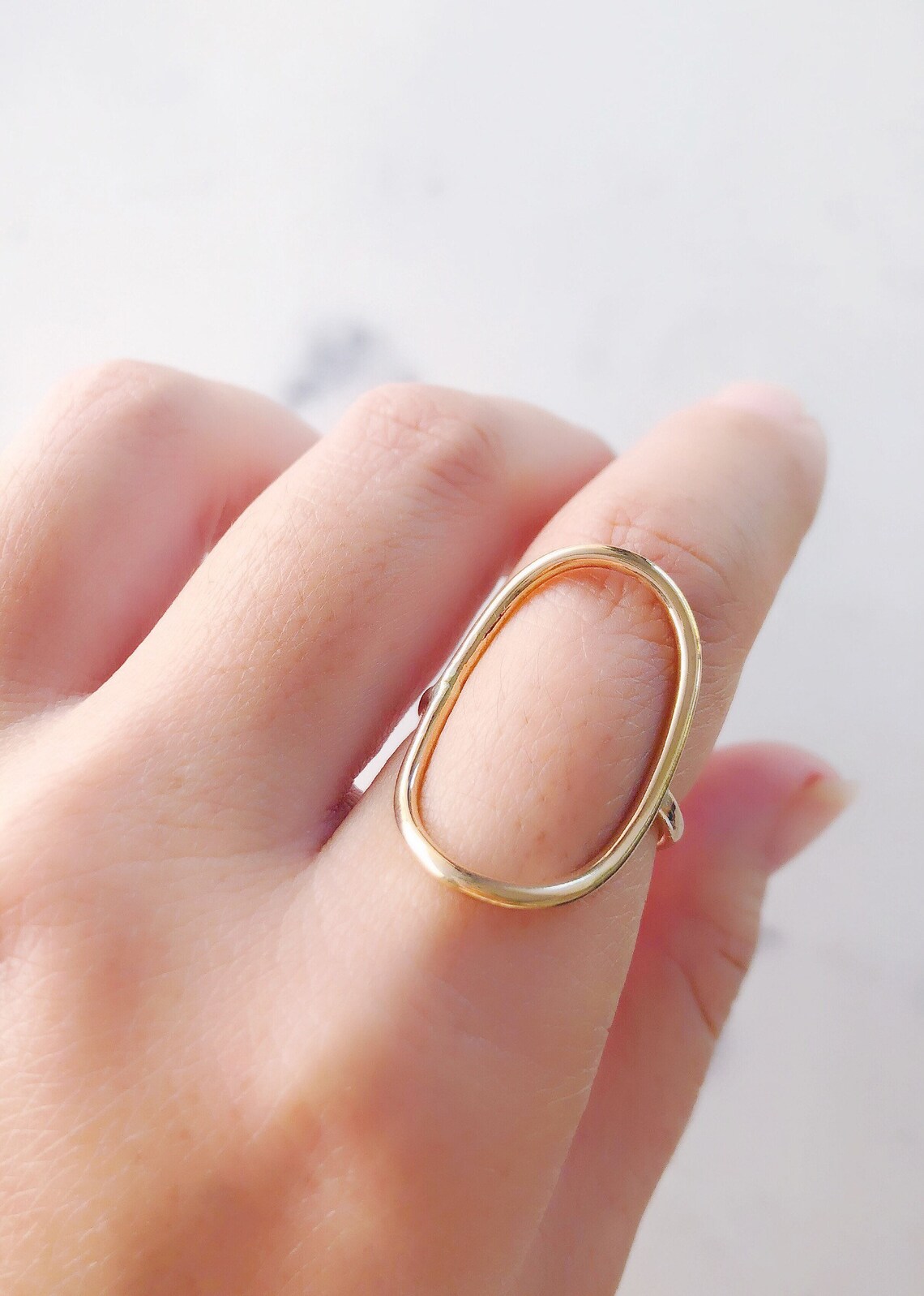 Gold Oval Ring Gold Filled Oval Ring Oval RingGold Filled | Etsy