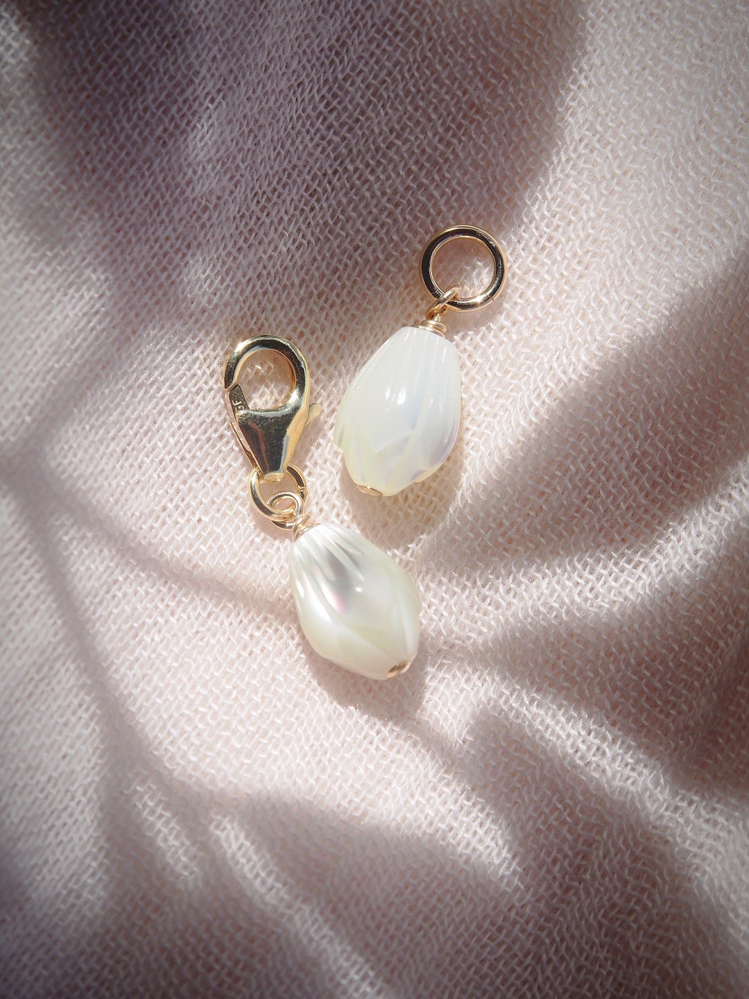 Mother of Pearl Pikake Charm - Etsy