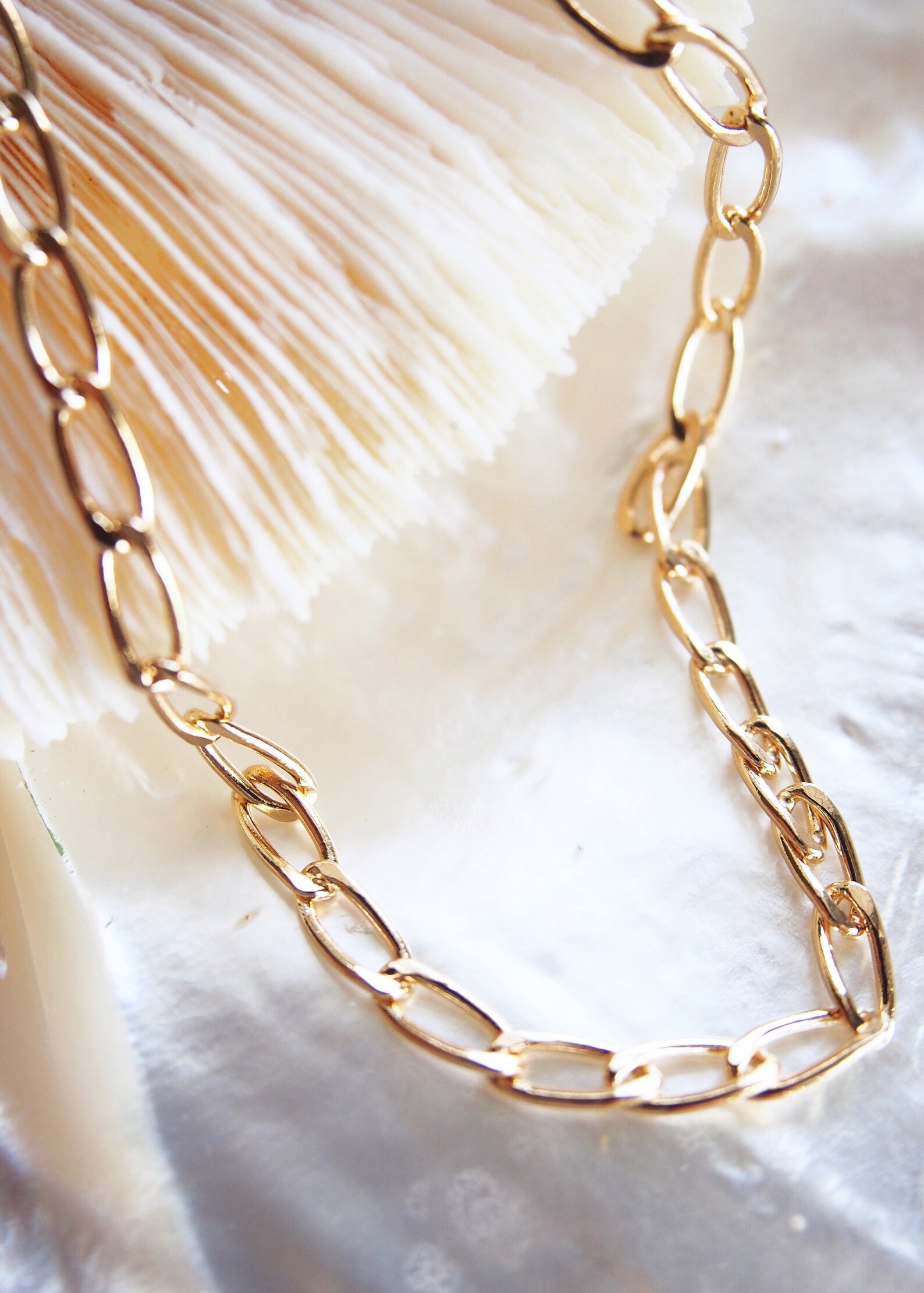 Womens Chunky Chain Necklace, Gold Filled Curb Link Necklace - Etsy