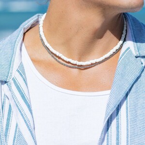 Unisex Men's Puka Shell Necklace - Kealani - Etsy