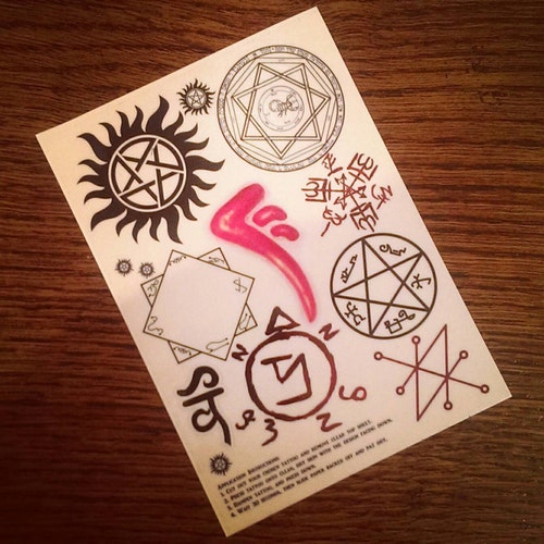 Mark of Cain Supernatural Inspired Notebook/journal | Etsy