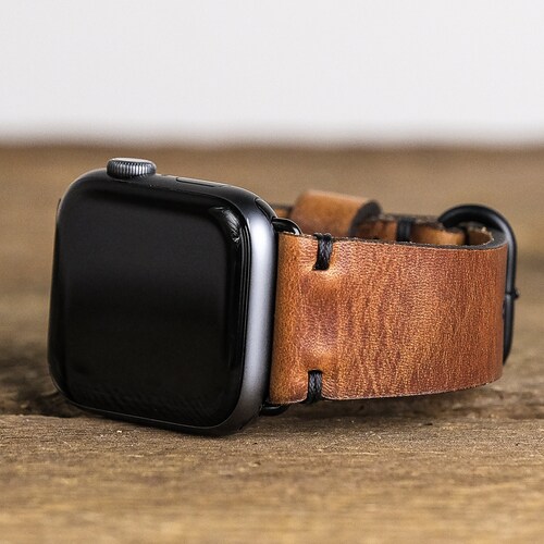 Brown Color Leather Apple Watch Band 45mm 41mm 44mm 49mm - Etsy