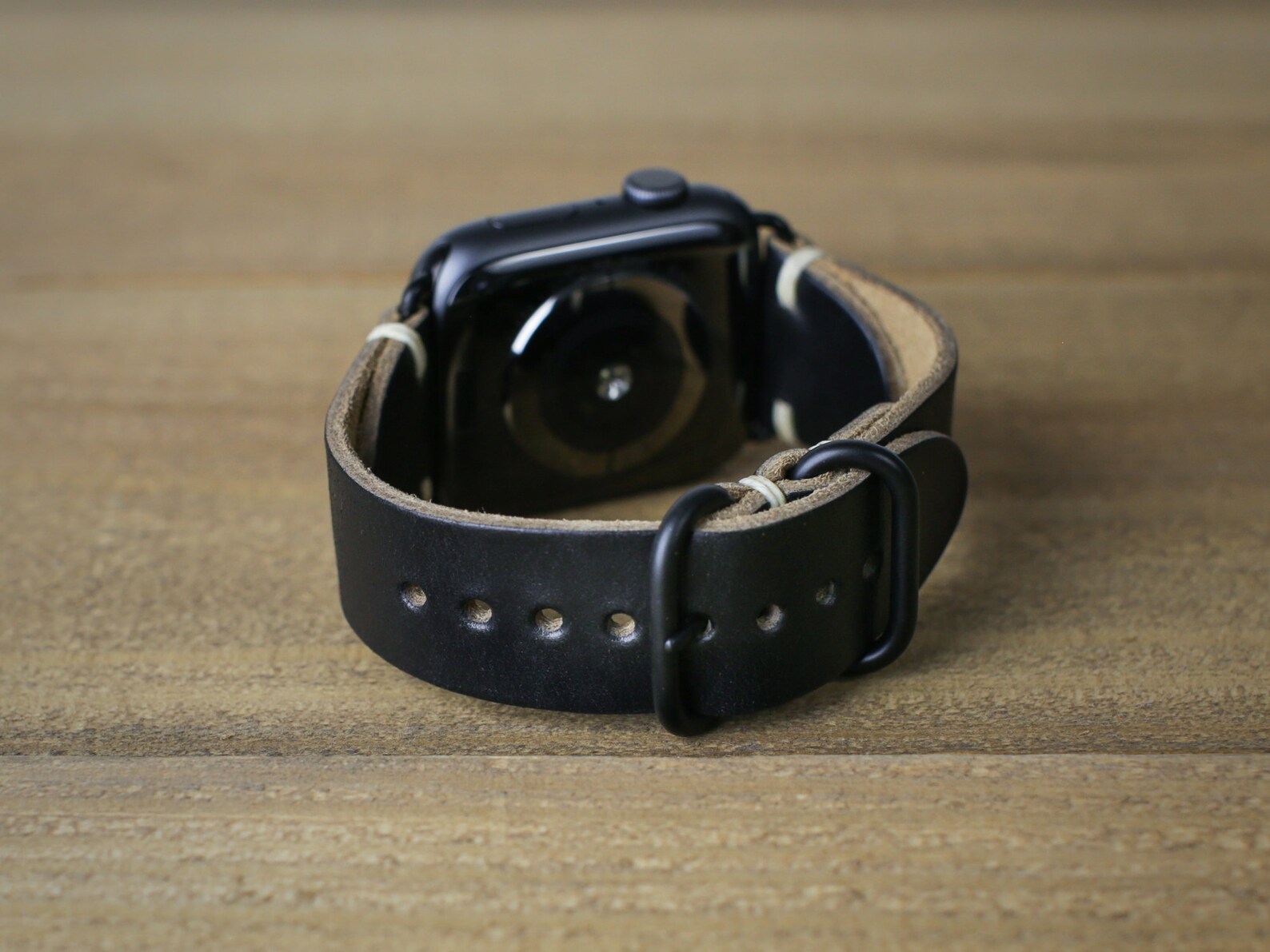 Apple Watch Band Black Leather 44mm 45mm 40mm 41mm Apple - Etsy