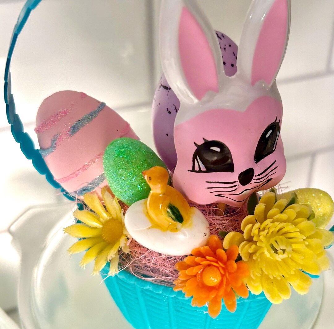 Teal Kitsch Easter Basket - Etsy
