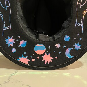 Wide Brim Hat, Moon Phase Hat, Glow in the Dark Halloween Moon Hat ...